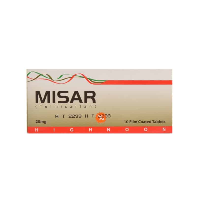MISAR 20MG Tablet - Side Effects - Buy Online - ₨ 360 - khasmart
