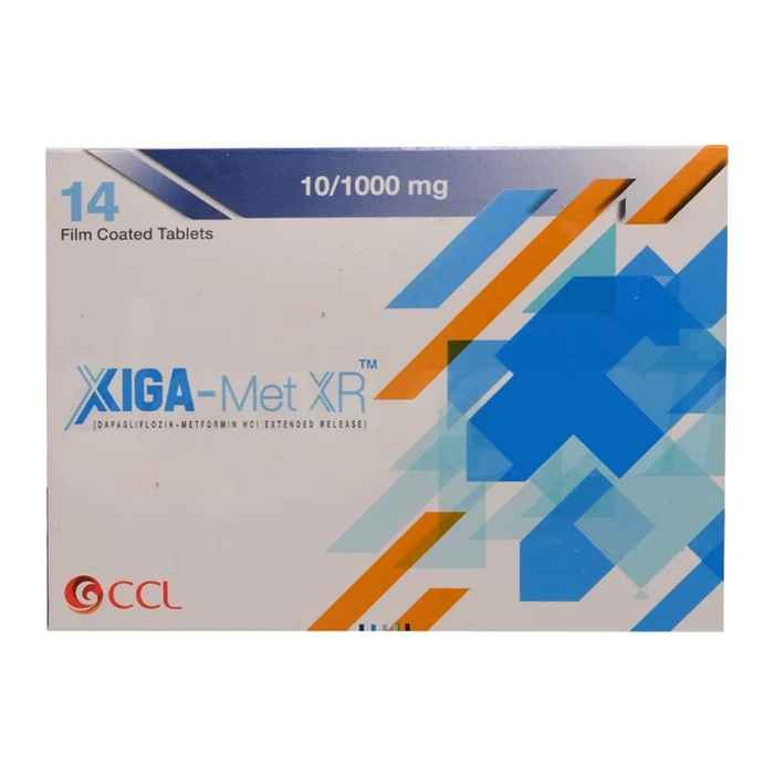XIGA MET XR 10/1000MG TABLET - Side Effects - Buy Online - ₨ 494 - khasmart