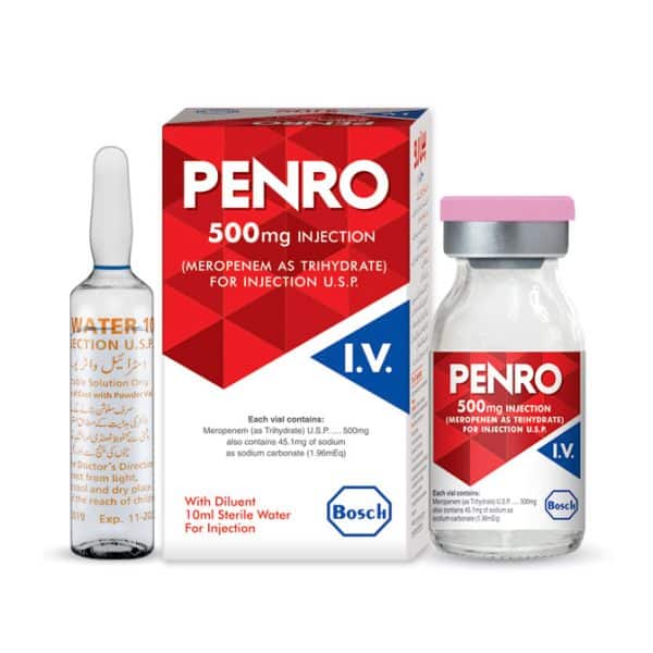Buy Origional Penro 500Mg Injection Iv - ₨ 1,793 khasmart