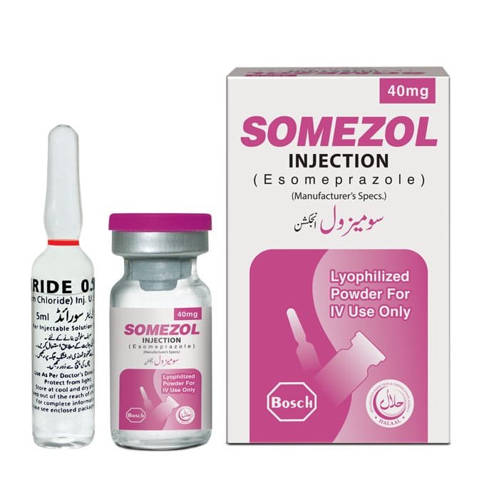 Somezol 40Mg Inj - Side Effects - Buy Online - ₨ 376 - khasmart