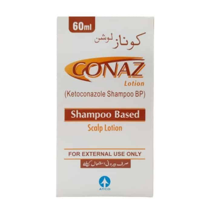 Conaz Shampoo 60Ml - Side Effects - Buy Online - ₨ 348 - khasmart